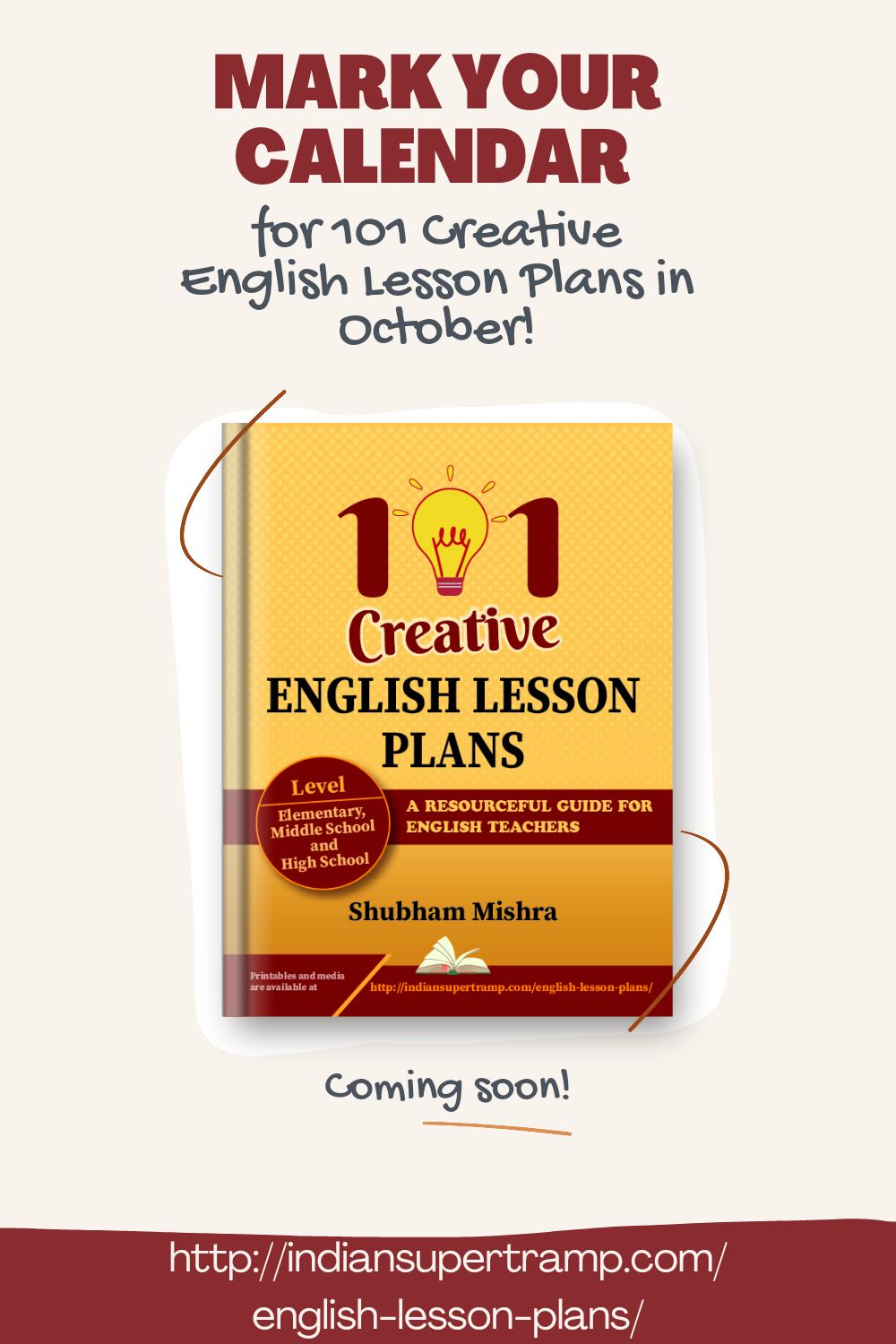 101 CREATIVE ENGLISH LESSON PLANS – The Indian Supertramp